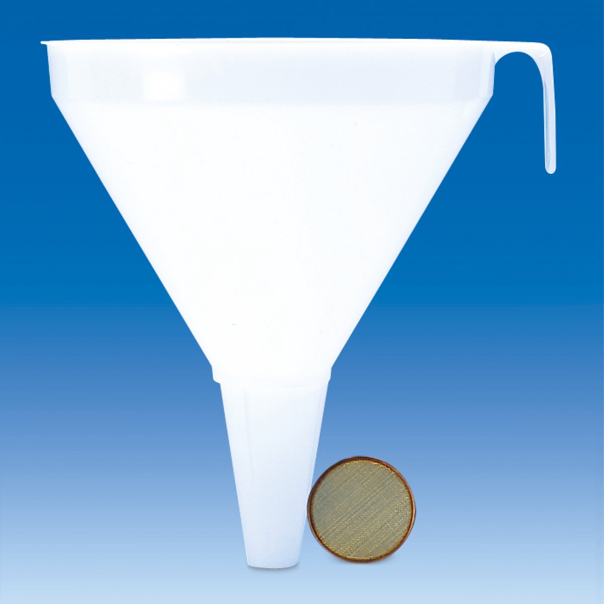 Large funnel, PP, Ø 210 mm, length 252 mm, stem Ø 22 mm, 1